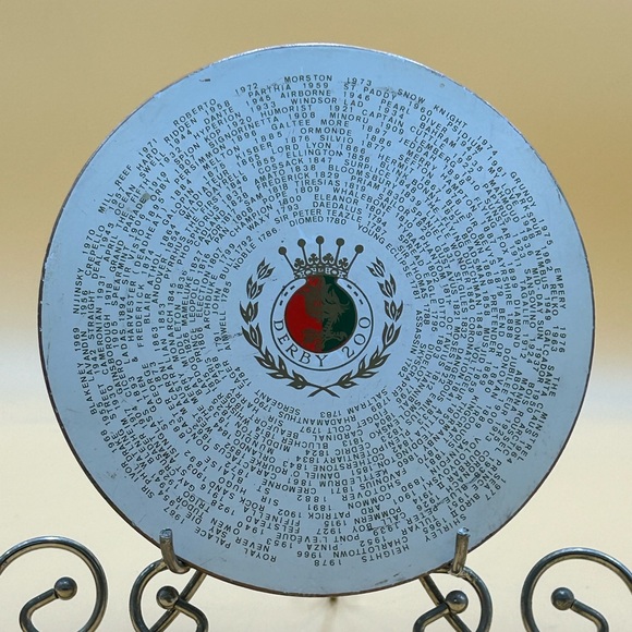Vintage | Accents | Vintage Intrend Kentucky Derby Round Circle Derby ...
